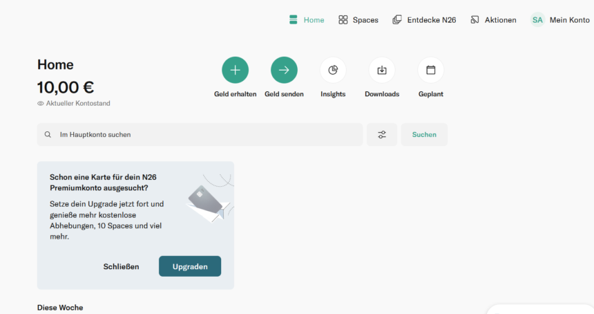 How-to: N26 e-Banking im Webbrowser nutzen - Sackgeld.com